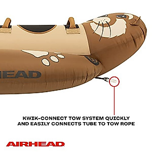 AIRHEAD Towable Animal Tube, Otter, 1-2 Rider Towable Tube for Boating