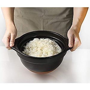 Hario "Gohan Gama" Glass Lid Rice Cooker, 3-Cup