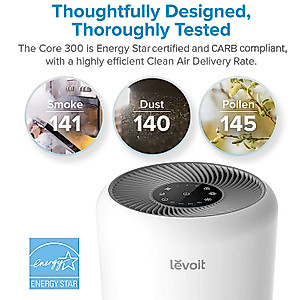 LEVOIT Air Purifier and Replacement Filter Bundle for Home Allergies and Pets
