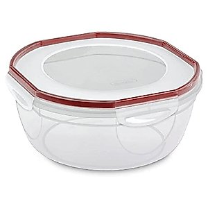 Sterilite Rocket Red Ultra Seal Latching Bowl, 4.7 Quart