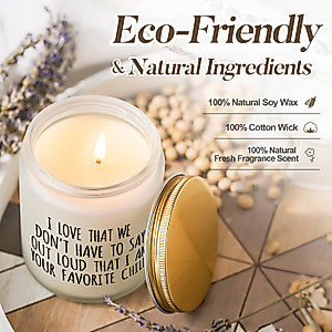 Gifts for Mom Dad from Daughter Son, Funny Mothers Day Gifts, Fathers Day Birthday Christmas Gift for Grandma Aunt Nana Bonus Mom Mother in Law, Unique Valentines Present, Lavender Scented Candle