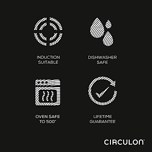 Circulon Clad Stainless Steel Chef Pan and Utensil Set with Hybrid SteelShield and Nonstick Technology