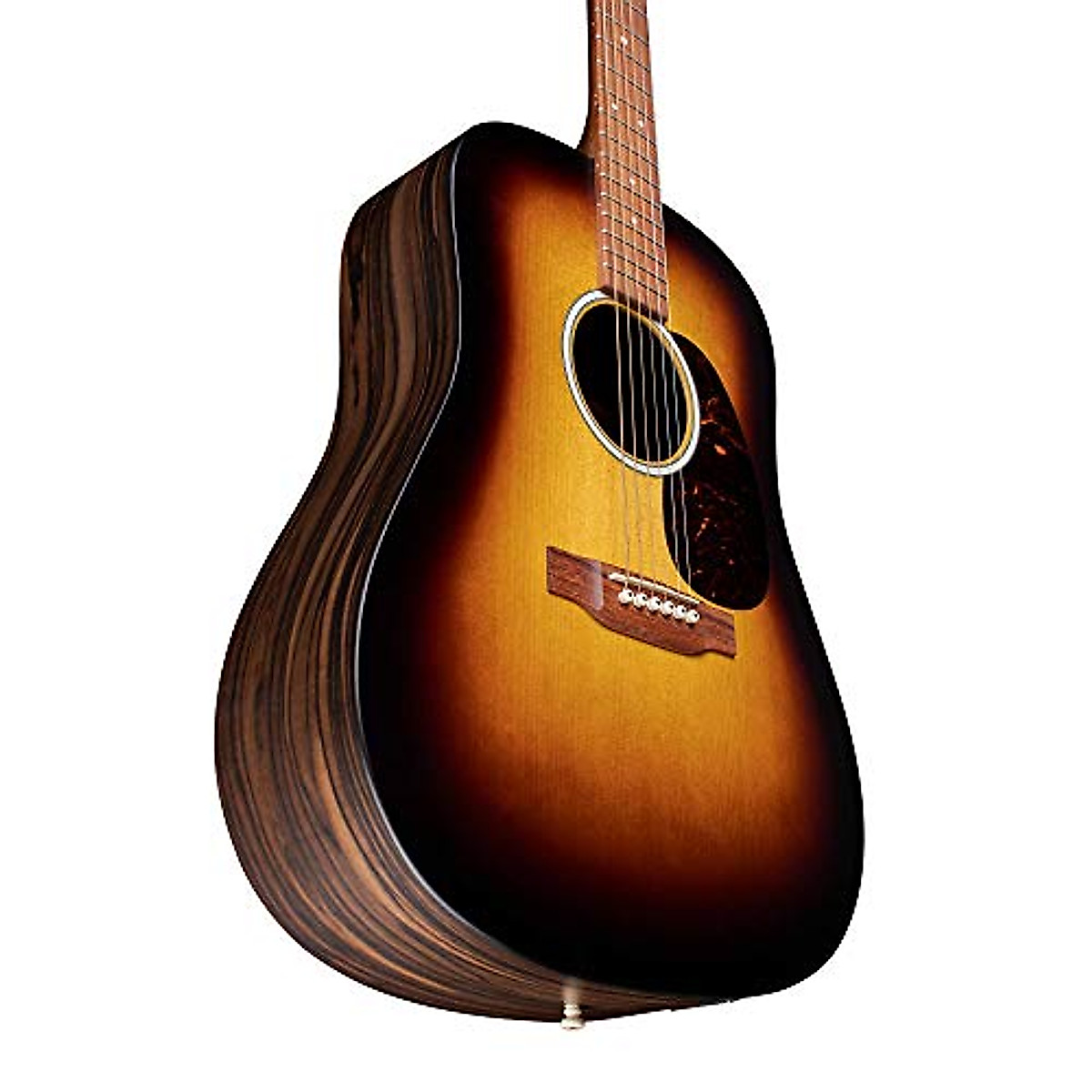 Martin Guitar X Series D-X2E Acoustic-Electric Guitar with Gig Bag, Sitka Spruce and KOA Pattern High-Pressure Laminate, D-14 Fret, Performing Artist Neck Shape Sunburst