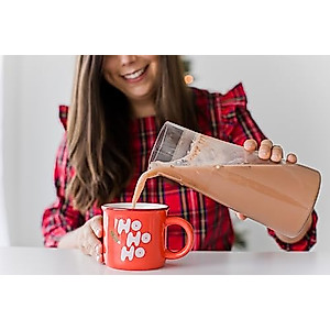 Pearhead Ho Ho Ho Christmas Camper Mug, Holiday Coffee Cup, Christmas Home Décor, Holiday Gifts, Seasonal Coffee Mug, Stocking Stuffer Gift Ideas, Microwave And Dishwasher Safe