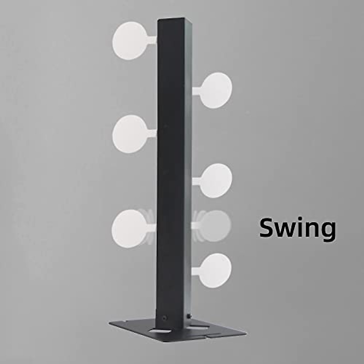 Atflbox The Metal Swing Shooting Target Stand with 6 Steel Plates for Airsoft BB Guns Practise (Dueling Tree)
