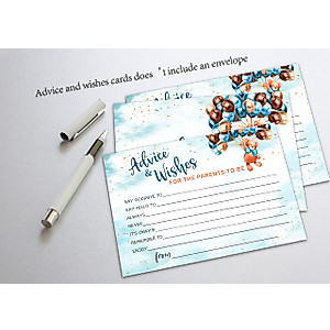 Yuansail Teddy Bear Advice And Wishes Cards For The Parents-To-Be, Baby Advice Cards For New Parents, Baby Shower Party Game,Decorations Party Supply，25 Cards(bb009-JYK 005)