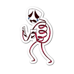 Gangle The Amazing Digital Circus Character Comedy Tragedy Mask Sticker