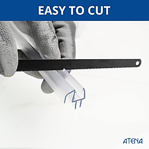 ATENA Frameless Shower Door Bottom Seals (3/8" x 36") - 2pcs Shower Door Seal Strips