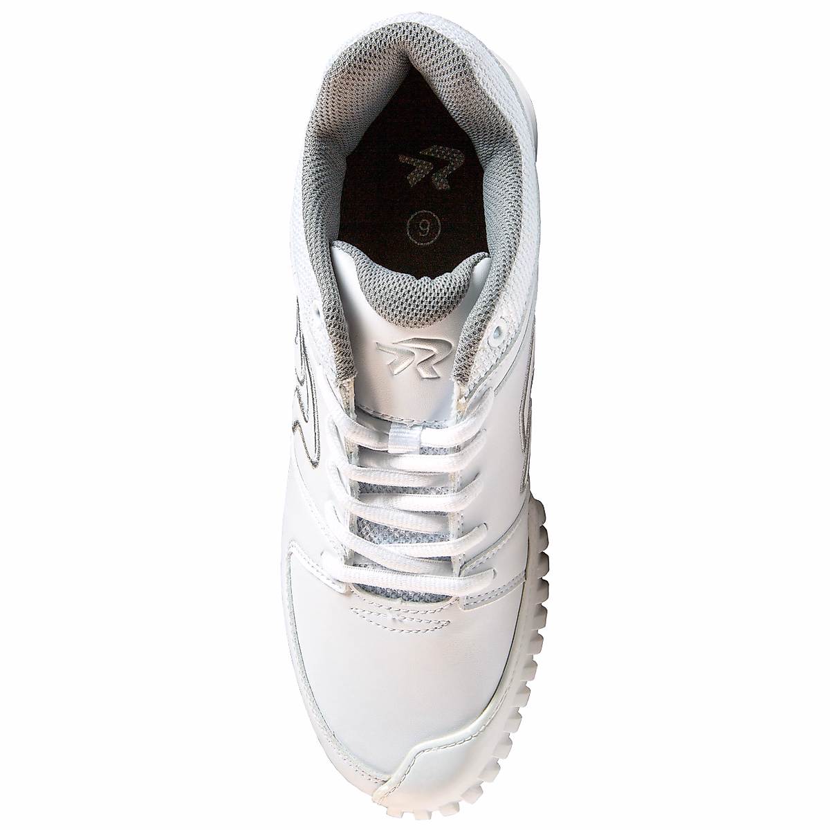 Ringor - Women's Flite Turf Pitching Softball Shoe (8.0 - White/Silver)