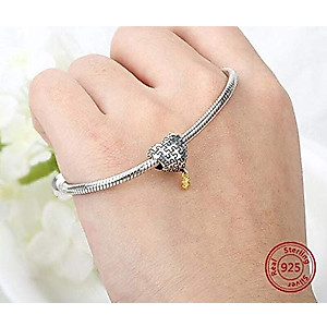 Bolenvi Missing Puzzle Piece Heart Valentines Day 925 Sterling Silver Charm Bead Pendant for Pandora & Similar Charm Bracelets or Necklaces
