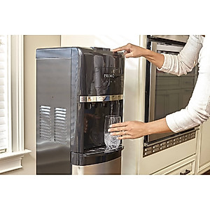 Primo Bottom Loading Water Dispenser, 3 Temp (Hot-Cool-Cold) Water Dispenser for 5 Gallon Bottle w/Child-Resistant Safety Feature [Bright Stainless Door]