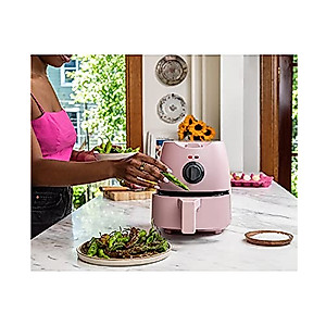 Bella 2-Quart Electric Air Fryer, Pink Matte