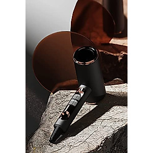 Funtin Hair Dryer, Blow Dryer with Diffuser Brush Comb for Women 4C Thick Curly Hair 1800w-Professional Black