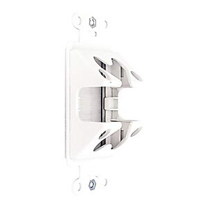 Legrand - OnQ HDMI In-Wall Connection Kit for Cable Management, Cable Pass Through Strap Conceals Cabling Behind the Wall, White, 2 Count, HT2000WHV1