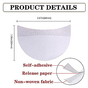 TULOBI 200 Pcs Eyeshadow Shields for Eye Makeup Eyeshadow Pads Professional Stencils Lint Free Under Eye pads Under Patches Guards Prevent Makeup Residue