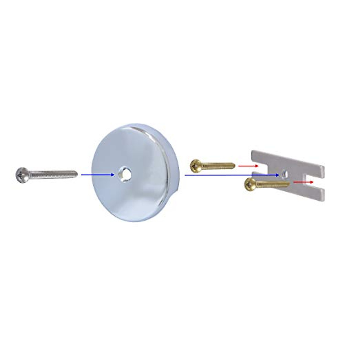 Gold-Hao-the-bathroom Tip-Toe Bath Drain Trim Kit (Chrome)