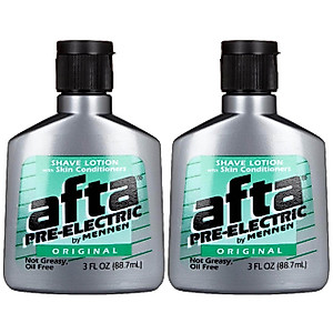 Mennen Afta Pre-Electric Shave Lotion, 3 Ounce (Pack of 2)