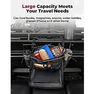 KEMIMOTO UTV Storage Bag Compatible with Pioneer 1000-6 RZR XP 1000 4 Can-Am Defender MAX Water-resistant Backseat Storage Bag 1680D Oxford cloth Backseat Organizers