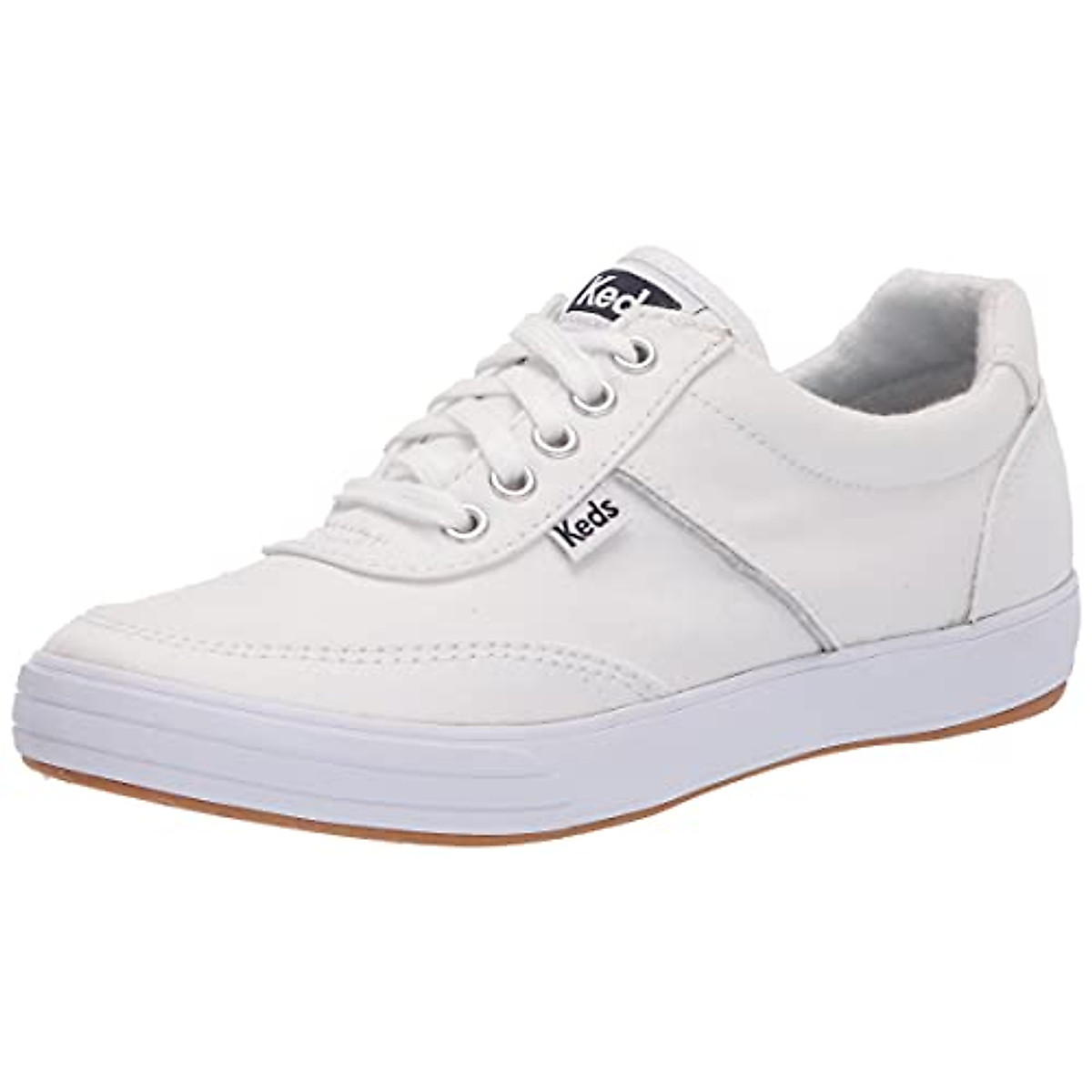 Keds Courty 2 Lace Up, Sneaker Womens, White Leather, 8 Medium