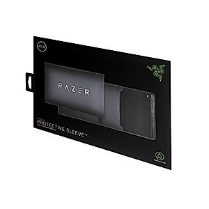 Razer 15" Protective Laptop Sleeve: Scratch & Water-Resistant - Padded Interior Lining - Snag-Free Velcro - Flip-Out Mouse Mat - Classic Black, RC21-01580100-R3M1