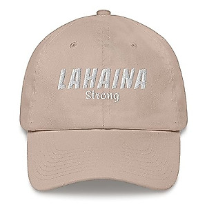 Lahaina Strong Praise Hawaii Island Recover Relief Family Sunset Dad Hat Stone