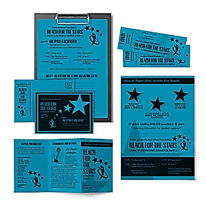 Astrobrights Mega Collection, Colored Cardstock, Ultra Blue, 320 Sheets, 65 lb/176 gsm, 8.5" x 11" - MORE SHEETS! (91694)