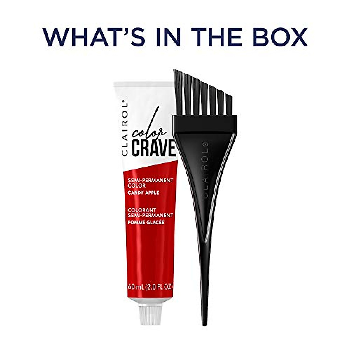 Clairol Color Crave Semi-Permanent Hair Dye, Candy Apple Hair Color, 1 Count