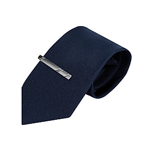 TIE G Clip on Tie for Uniform, Blade 3.30" (8.5 cm), Length 21.25" (54 cm) (Navy, Regular)