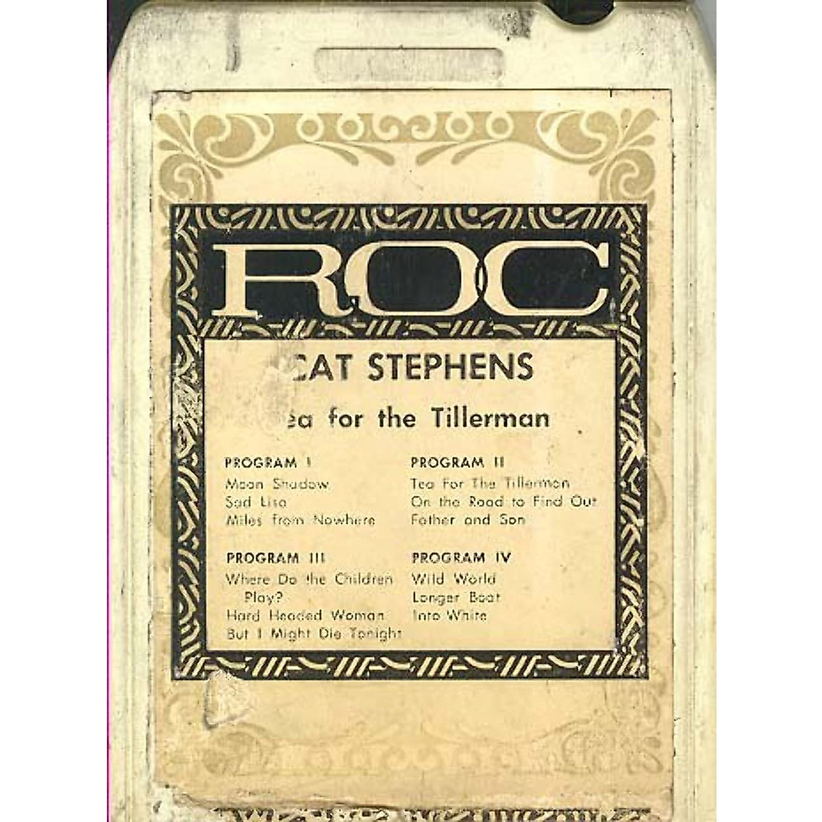 Cat Stevens: Tea for the Tillerman 8 Track Tape