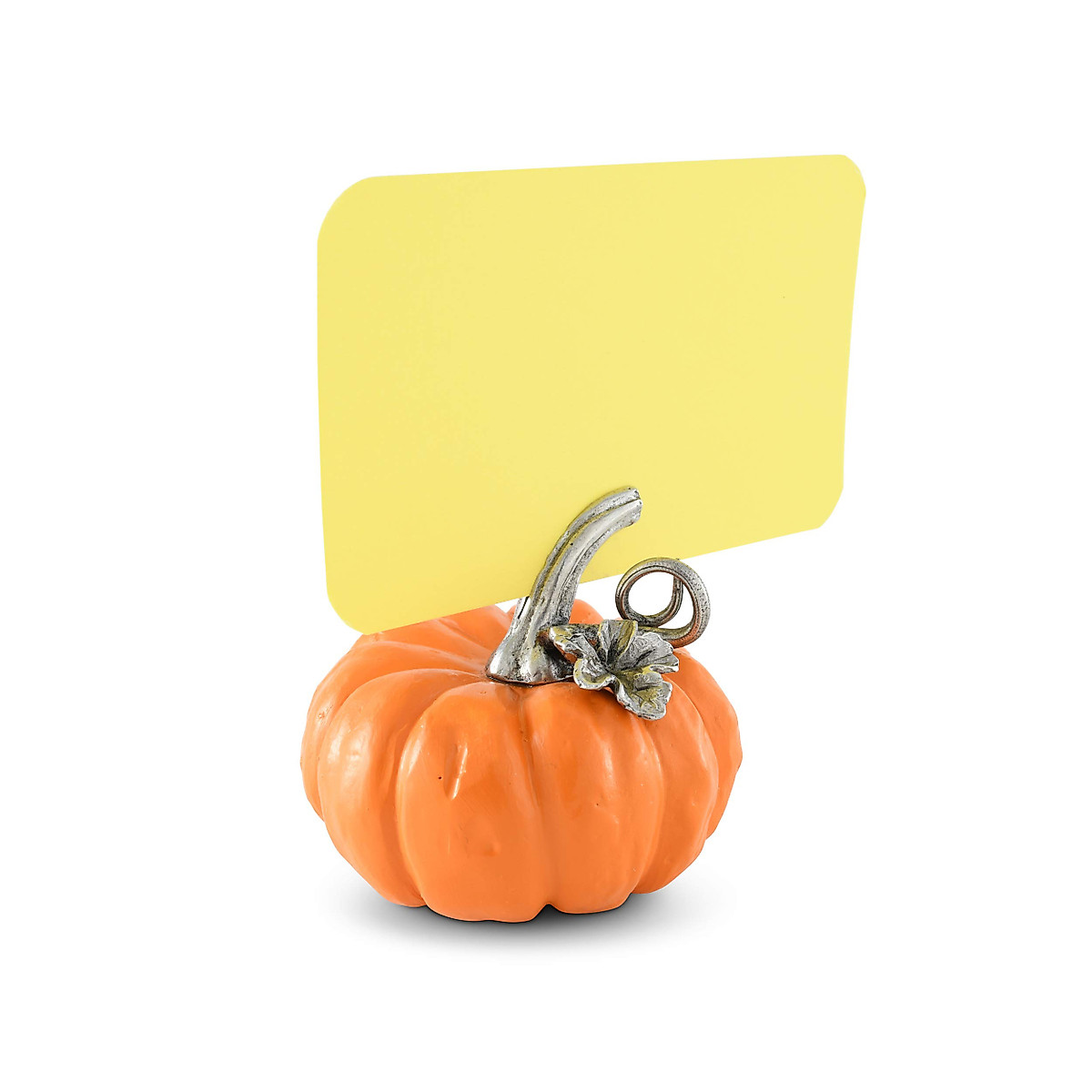 Vagabond House Resin Pumpkin Place Card Holder/Cheese Markers 2 inch Diameter