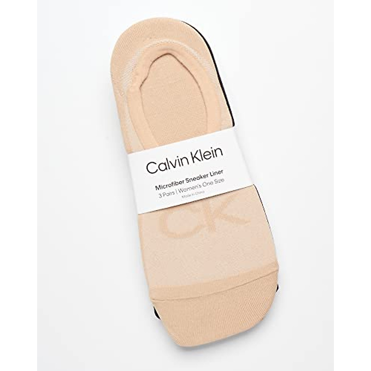 Calvin Klein Women’s Socks – Lightweight Low Liners (3 Pack), Size 4-10, Sand Assorted