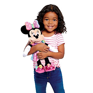 Disney Junior Minnie Mouse Bows-A-Glow Music and Lights Feature Plush Stuffed Animal, Kids Toys for Ages 3 Up, Amazon Exclusive by Just Play