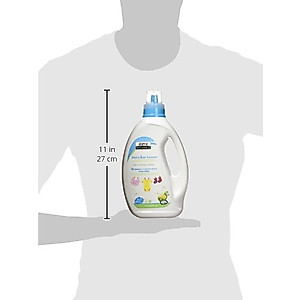 Aleva Naturals Gentle Baby Laundry, Effective Plant based Formula, Laundry Liquid, Fragrance Free, Tough on Stains and Dirt, Sensitive Skin friendly (40 Loads) - 40 fl. oz, 1.2 L