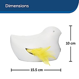 PetSafe Peek-A-Bird Electronic Cat Toy, Automatic Interactive Bird and Mouse Hunt, Indoor Cat Toy, Motion Activated Fun for Kittens