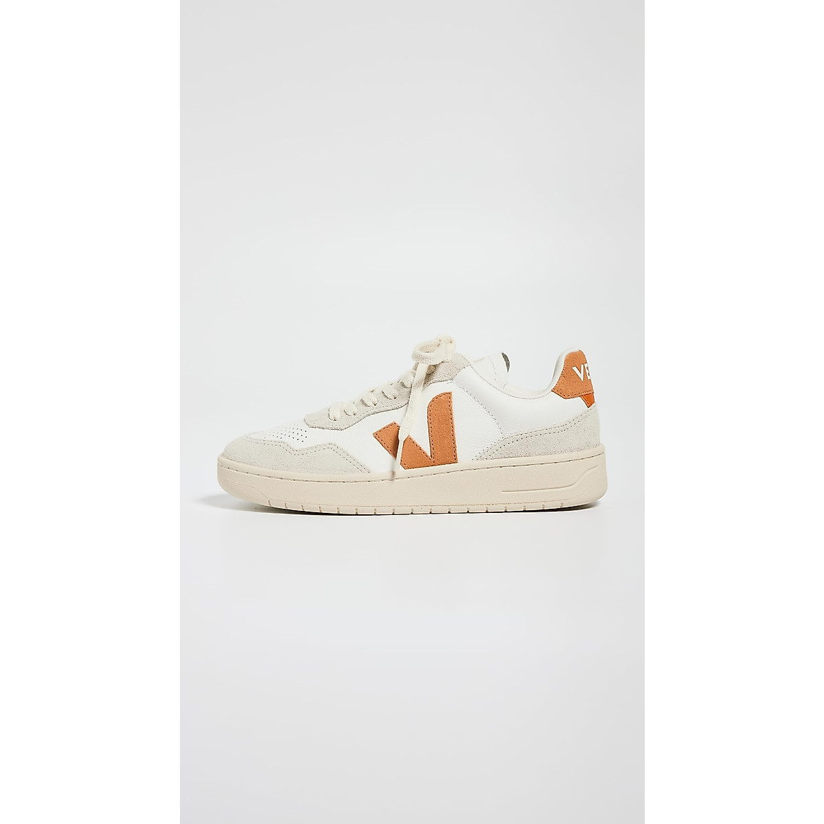 Veja Women's V-90 Sneakers, Extra White Umber, 10 Medium US