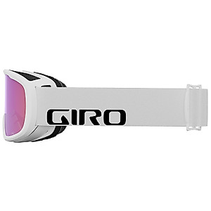 Giro Cruz Ski Goggles - Snowboard Goggles for Men, Women & Youth - Anti-Fog - OTG - White Wordmark Strap with Yellow Boost Lens