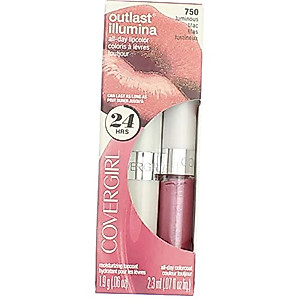 CoverGirl Outlast All Day Lipcolor, Luminous Lilac [750] 1 ea (Pack of 4)