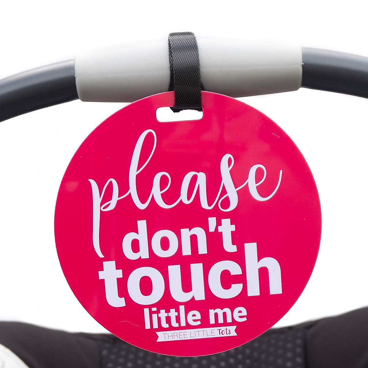 No Touching Car Seat Sign Please Don't Touch Little Me (Baby Safety No Touching Newborn, Baby Car Seat Tag, Baby Preemie No Touching Car Seat Sign) (Green)