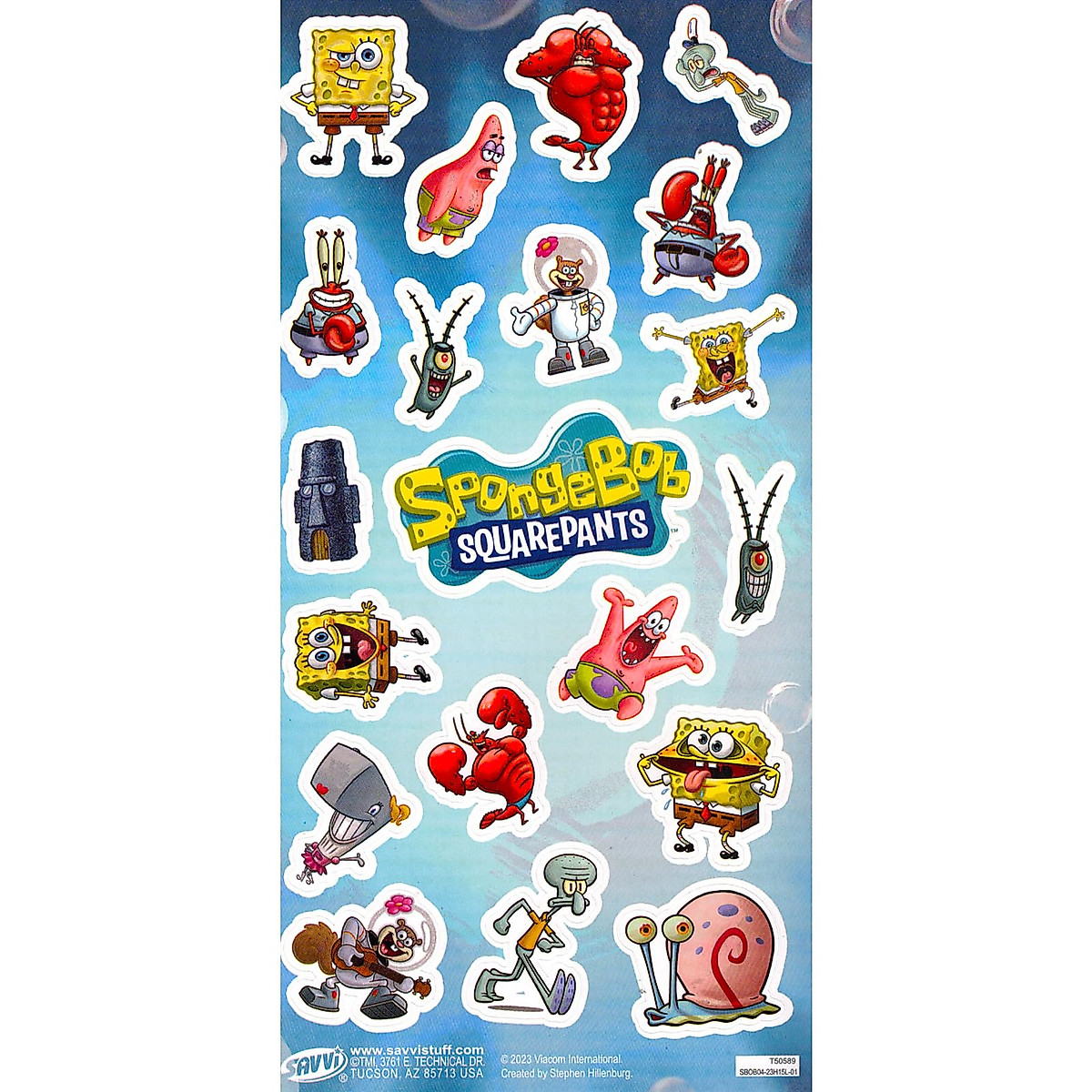 Nick Shop Spongebob Squarepants Mini Backpack and Water Bottle Set-11inch Spongebob Backpack with Spongebob Water Bottle, and More (Spongebob School Supplies Bundle)