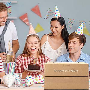 Moretoes 24 Sets Cupcake Boxes with Inserts Bakery Boxes with Window Fit 6 Cupcakes or Muffins