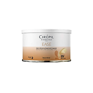 Cirepil - Ease Wax - 400g / 14.11 oz Wax Tin - Unscented - Creamy Texture - Perfect for Large Areas - Best for Fine Hair & Dry Skin Types - Strips Needed