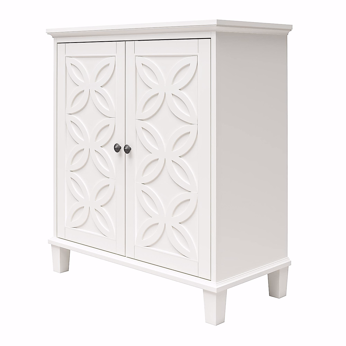 Ameriwood Home Celeste Double Door Accent Cabinet, White