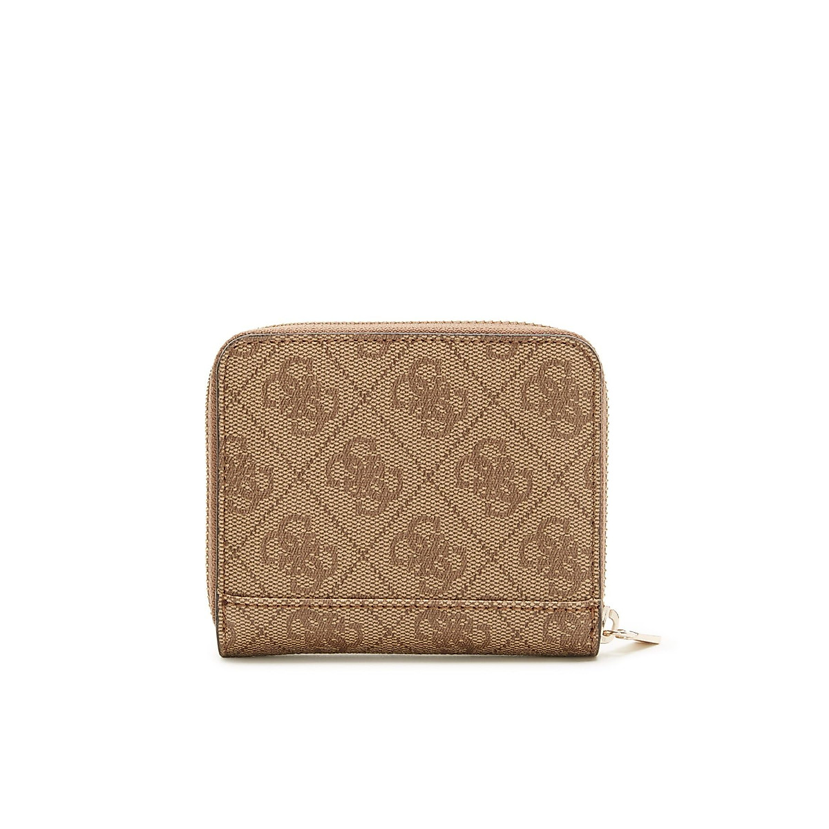 GUESS Laurel Small Zip Around Wallet, Latte Logo