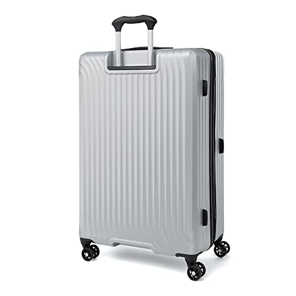 Travelpro Maxlite Air Hardside Expandable Checked Luggage, 8 Spinner Wheels, Lightweight Hard Shell Polycarbonate Suitcase, Metallic Silver, Checked Large 28-Inch