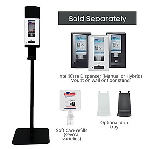 Diversey D6205605 IntelliCare Dispenser Drip Tray, Attaches to Hybrid & Manual IntelliCare Dispensers, Grey, Pack of 6