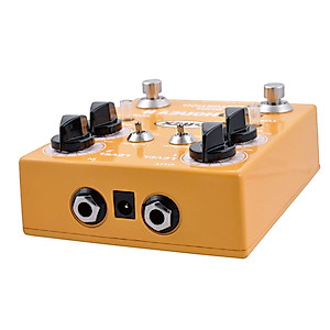 T-Rex Engineering MUDHONEY-II Dual Distortion Guitar Effects Pedal with Two Independent Channels of Vintage Gain Dual Distortion; Individual Boost Function and Tone Controls for Each Channel (10020)