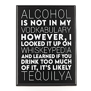 Bar Decor for Home Bar- Funny Bar Signs - Home Bar Decor - Bar Wall Decor