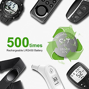 2450 Rechargeable Battery with Charger Smart Charging 3.7V Lithium Cells LIR2450 LIR2032 LIR2032H