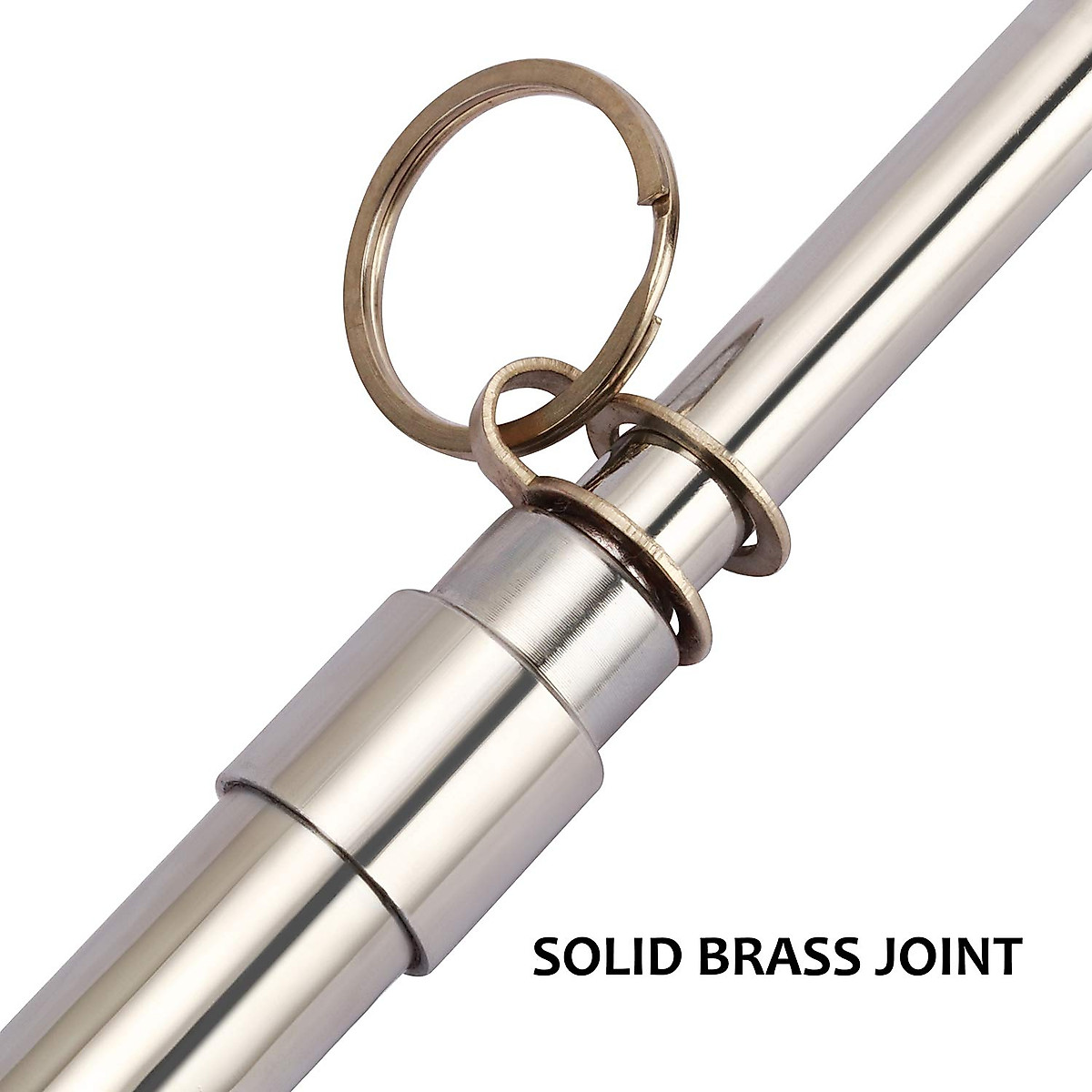 Measureman Heavy Duty Dual Head Truck Tire Gauge, Solid Brass Body, Aluminum Slide, with Hook, Range 10-150psi