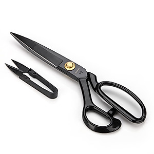 Left-Handed Dressmaking Scissors by Tressor - Dressmaker fabric Shears Stainless Steel - Tailor's Scissors for Cutting Fabric, Leather TS-001-L-1